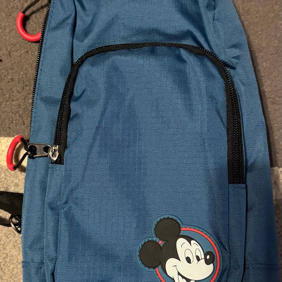 Disney | Bags | Disney Mickey Mouse Blue Sling Backpack Adjustable ...